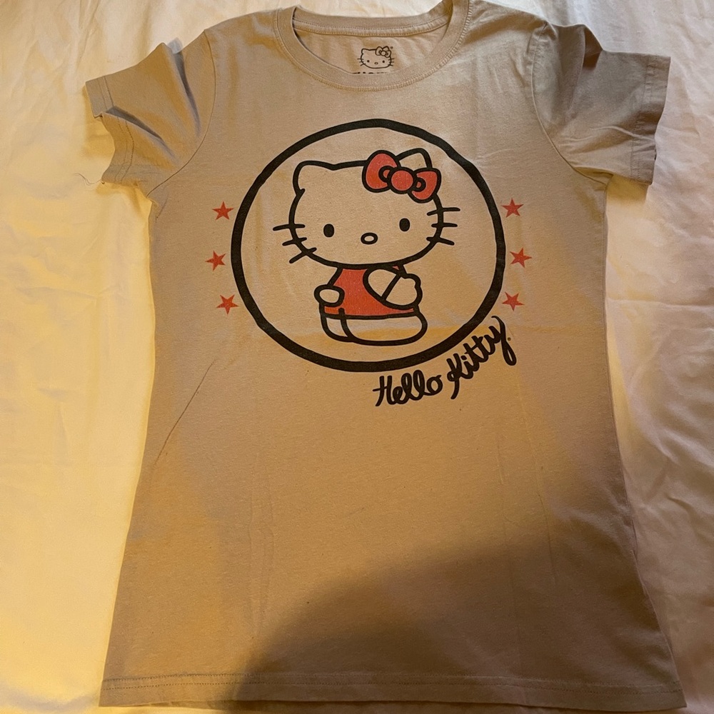 Hello Kitty By Mighty Fine Graphic Glitter T Shirt - Gem